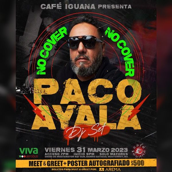 Paco Ayala DJ Set - AREMA Ticket