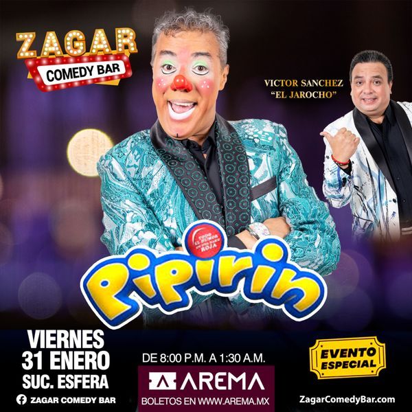 Pipirin en Zagar Comedy Bar Esfera - AREMA Ticket