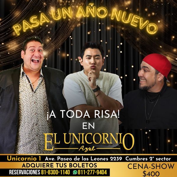 ¡A Toda Risa! en El Unicornio Azul 1 Cena- Show - AREMA Ticket