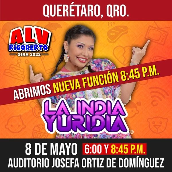 La India Yuridia en Querétaro - AREMA Ticket