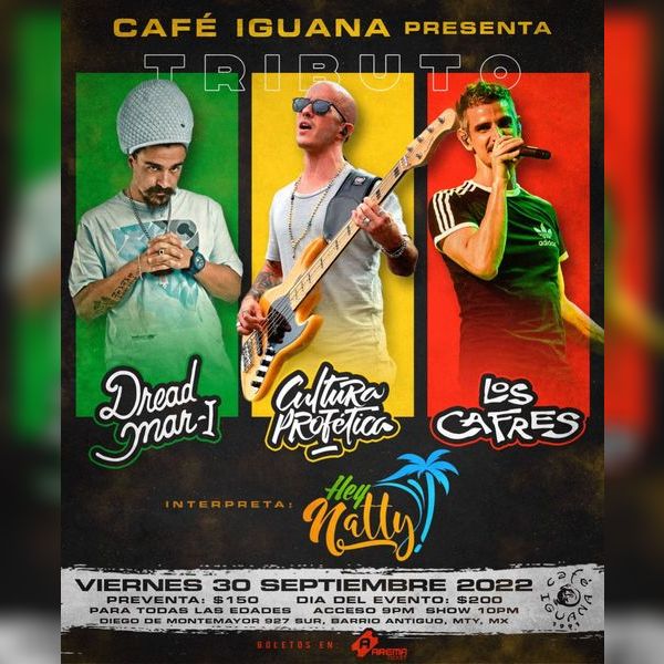 Tributo a Dread Mar I, Cultura Profetica y Los Cafres - AREMA Ticket