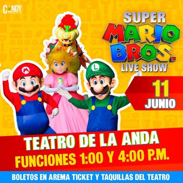 Súper Mario Bros - Live Show - AREMA Ticket